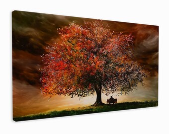 Oak Tree Print | Etsy