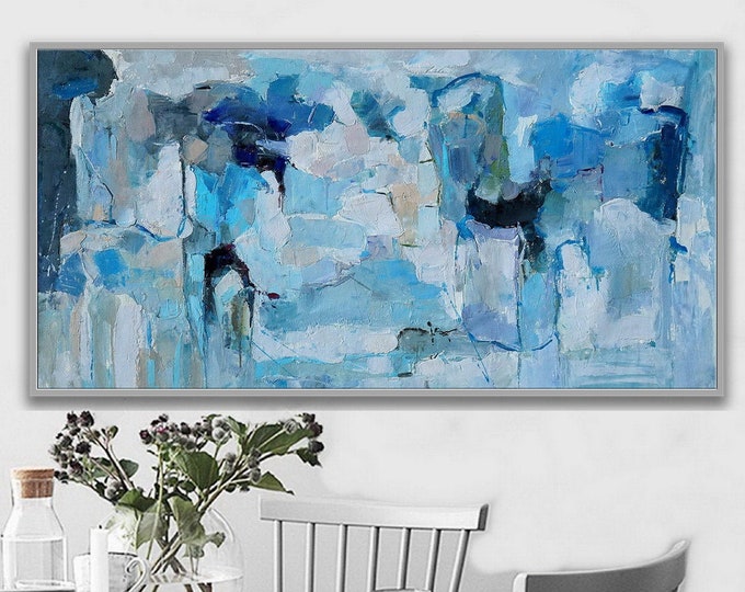 Palette Knife Colorful Hand Painted Textured Oil Painting on - Etsy