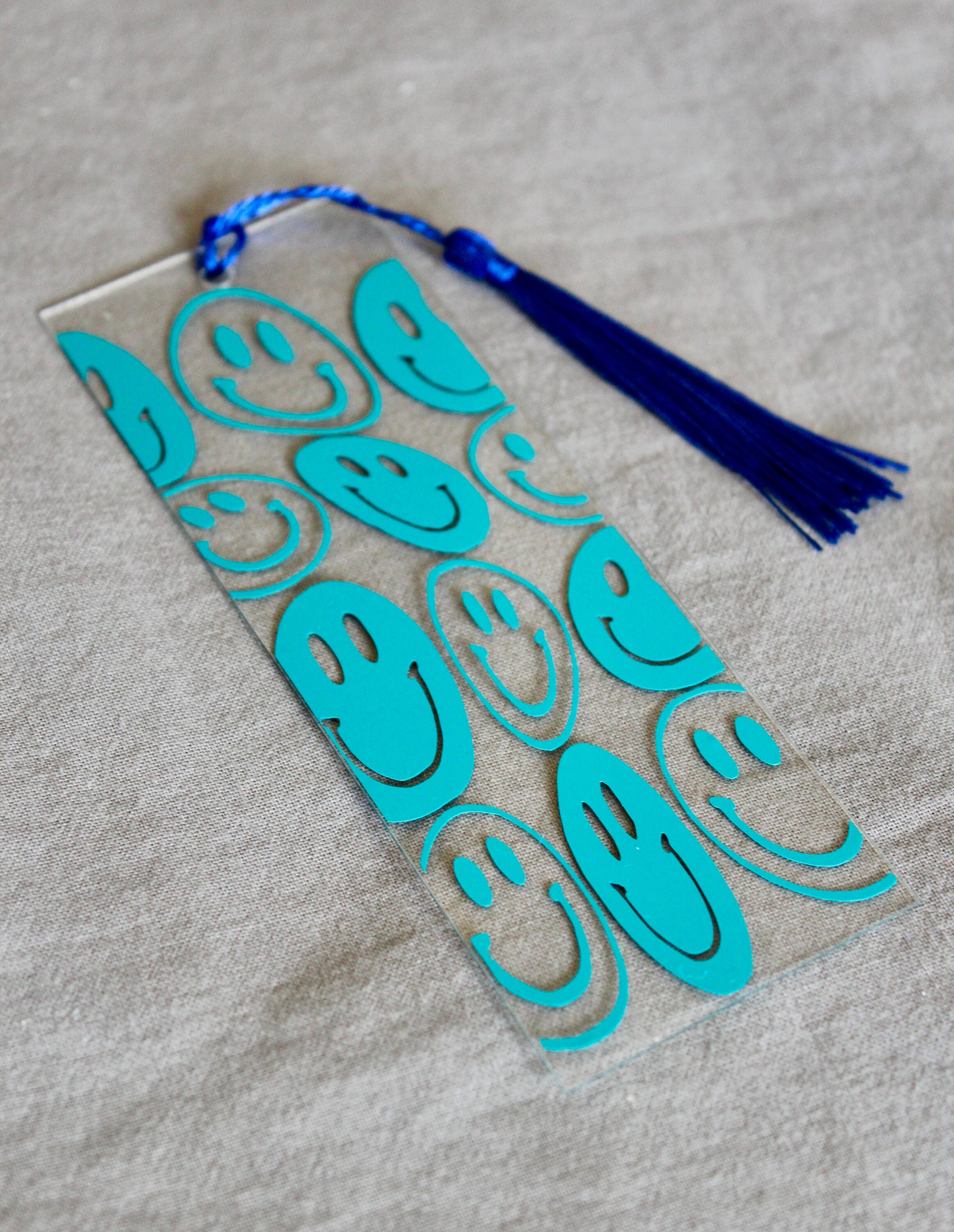 Smiley Face Bookmark Book Lover Gift Funky Bookmark Trippy - Etsy