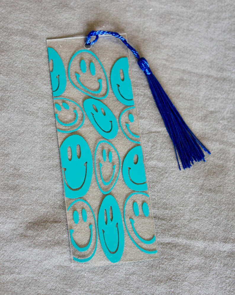 Smiley Face Bookmark Book Lover Gift Funky Bookmark Trippy - Etsy