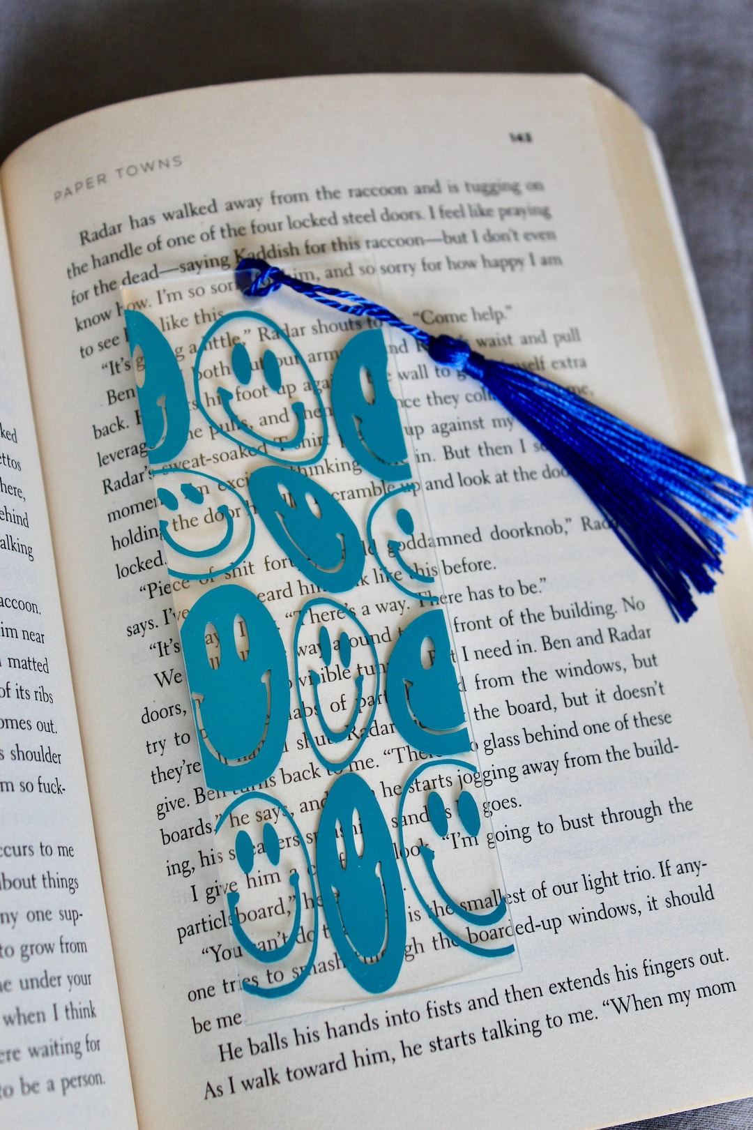 Smiley Face Bookmark Book Lover Gift Funky Bookmark Trippy - Etsy