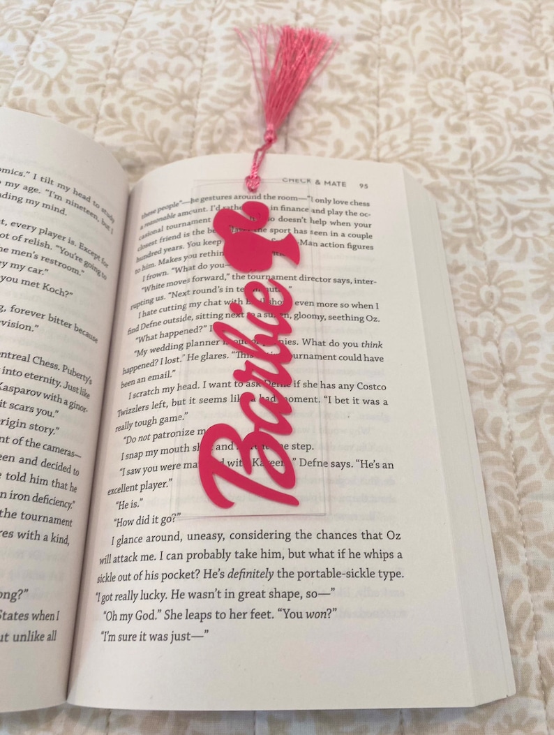 Barbie Bookmark Reader Barbie Bookmark Barbie Movie Merch - Etsy