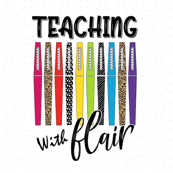 Teaching With Flair Png - Etsy