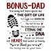 Bonus Dad Png, Step Dad Png, Fathers Day Png, Funny Dad Png, Dad Gift ...