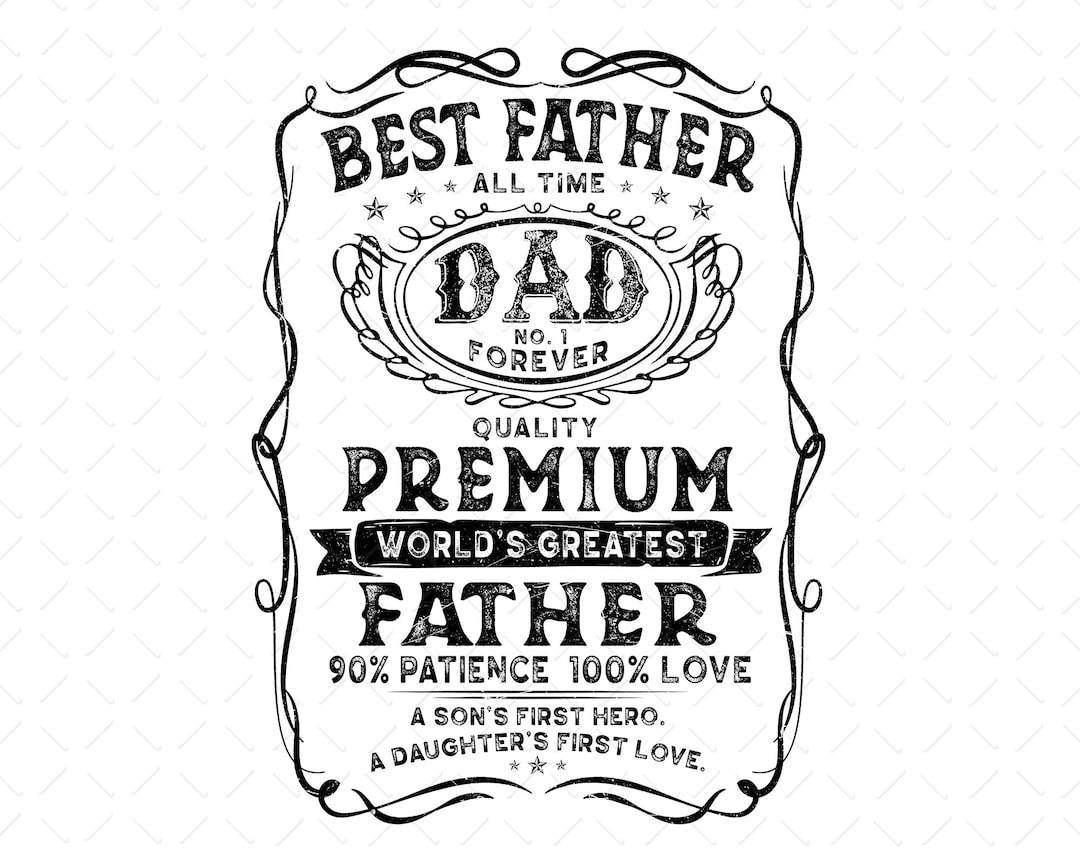 Best Father Png, Best Dad Png, Vintage Dad Png, Fathers Day Png, Wife ...