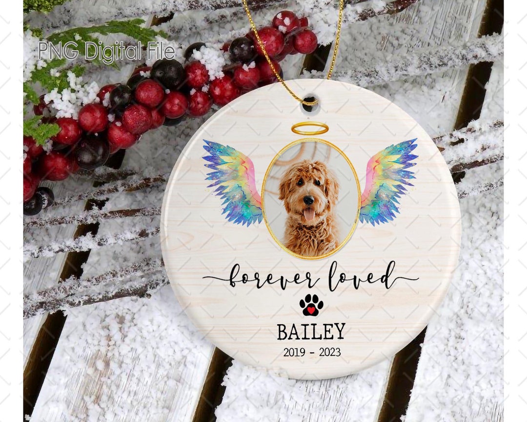 Dog Memorial Ornament Png, Pet Memorial Ornament Png, Dog Loss Ornament ...