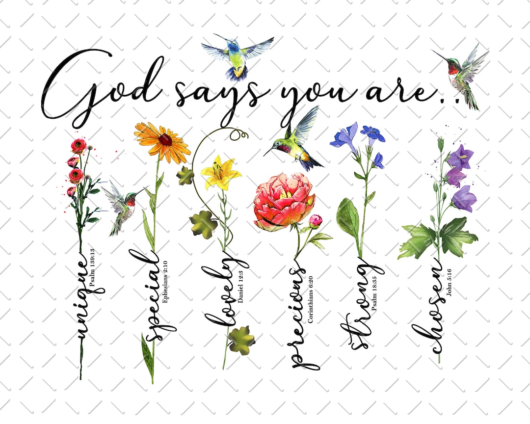 God Says You Are Hummingbird Png, Faith Png, Faith Png, Bible Verse Png ...
