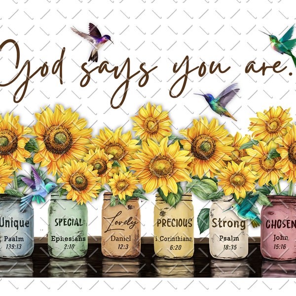 Sunflower Bible Verse - Etsy