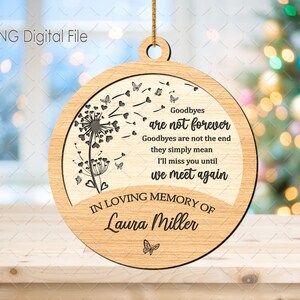 Memorial Ornament Png, in Loving Memory Christmas Ornament Png ...