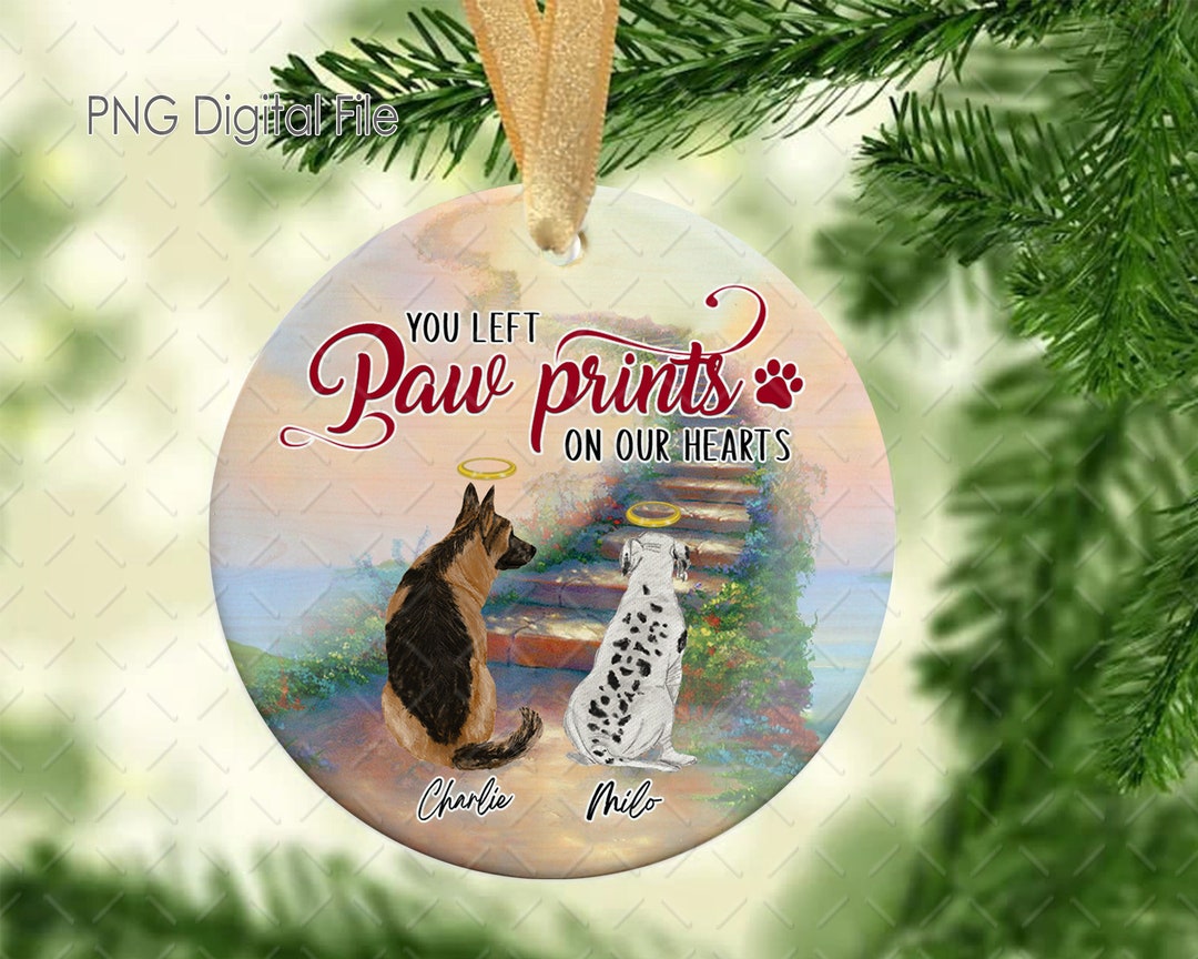 Personalized Dog Memorial Ornament Png, Pet Memorial Ornament Png, Dog ...