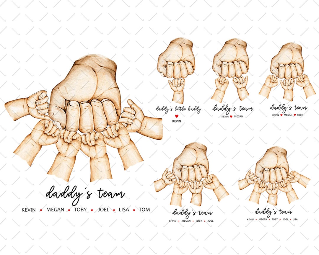 Daddys Team Png, Fist Bump Dad Kids Png, Fist Bump Family Hands Png ...