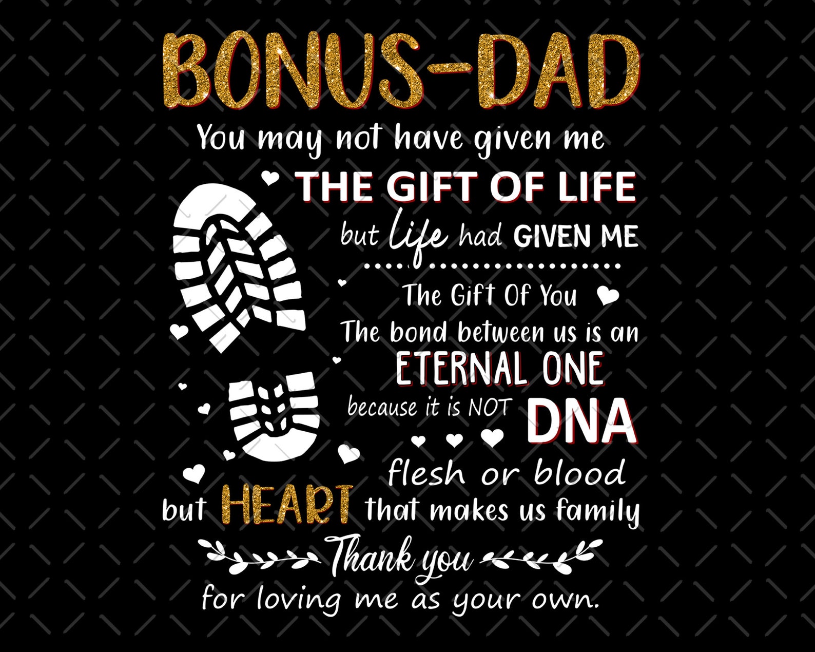 Bonus Dad Png, Step Dad Png, Fathers Day Png, Funny Dad Png, Dad Gift ...