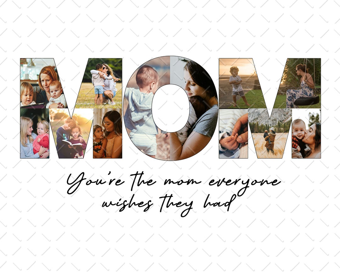 Mother’s Day Photo Collage Mom Png, Mom Photo Collage Png, Photo ...