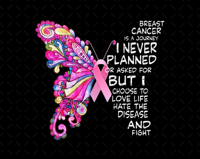 Butterfly Breast Cancer Png, Pink Ribbon Surviving Cancer Png, Breast ...