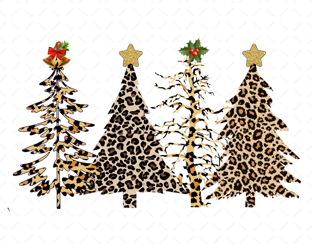 Leopard Christmas Trees Png, Cheetah Christmas Tree Png, Wild Christmas ...