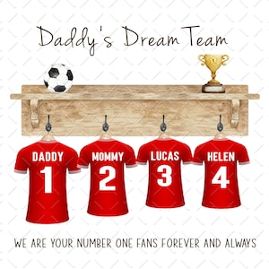 Fathers Day Football Png, Dad Football Png, Daddy's Dream Team Png ...