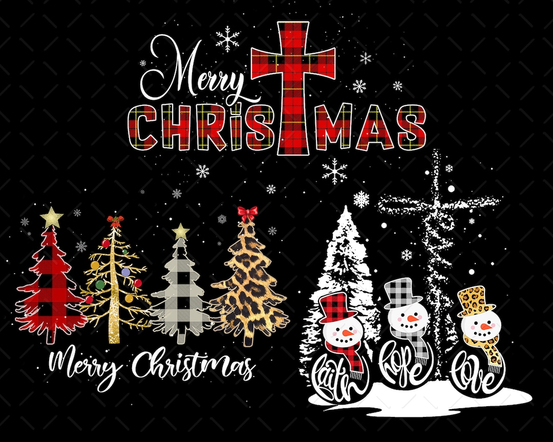 Snowman Faith Hope Love Jesus Png, Cross Christian Christmas Png ...