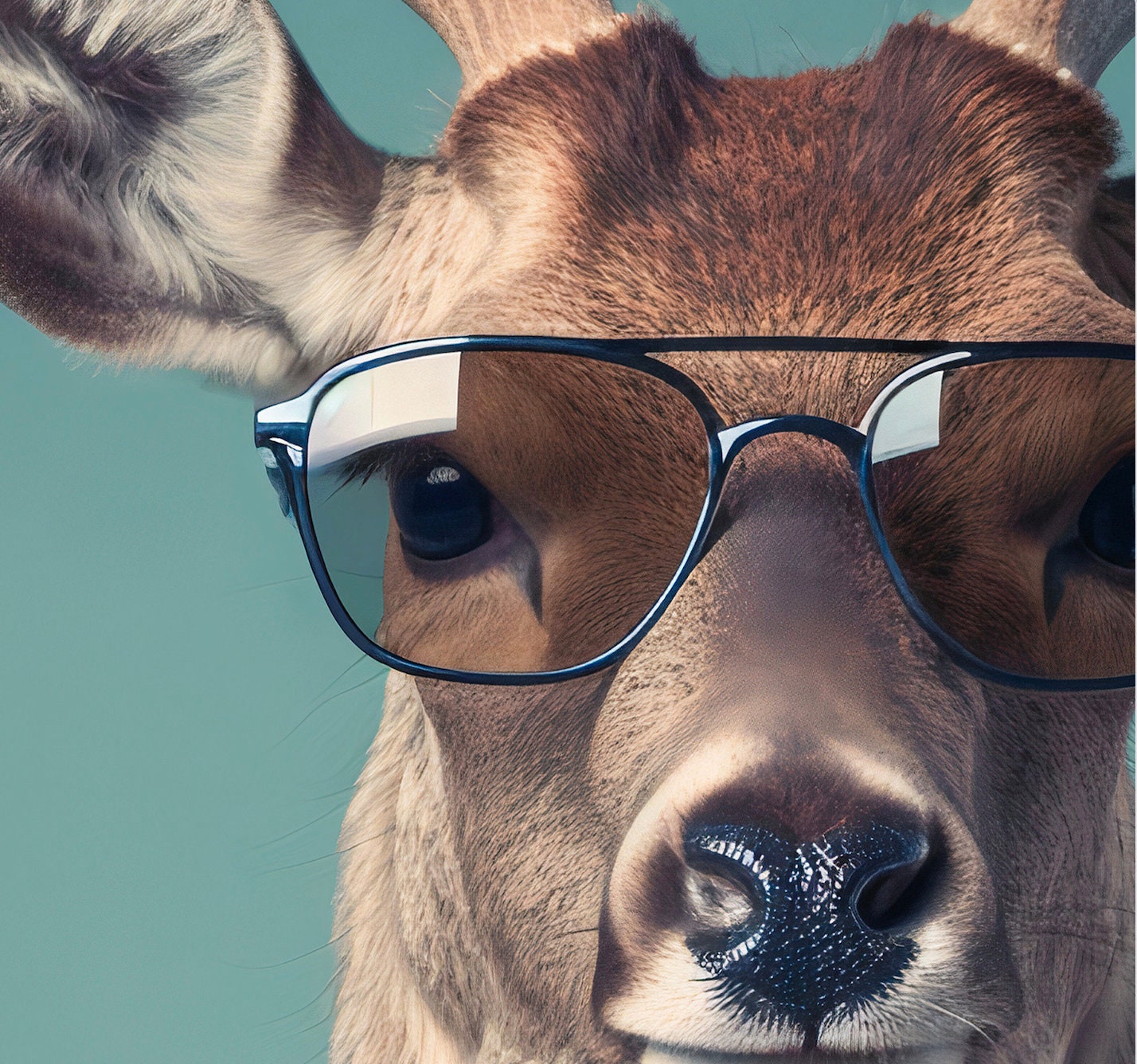 Digital Quirky Home Wall Art, Fashion Deer in Suit, Stylish Decor ...