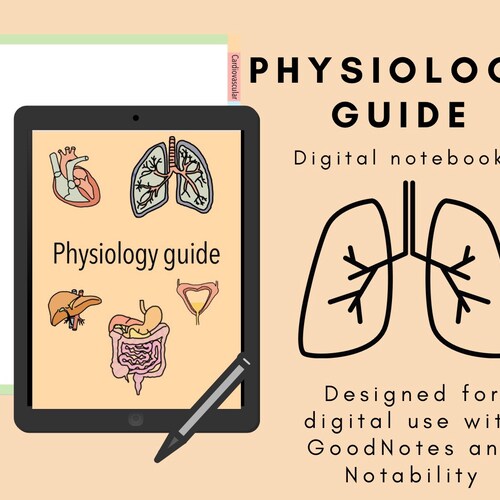 Anatomy Digital Notebook for Goodnotes/ Notability for - Etsy