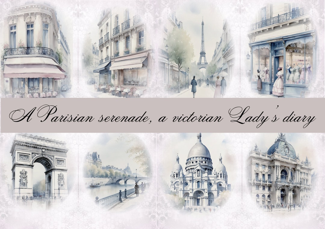 Parisian Serenade A Vctorian Lady's Diary, Journal, Shabby Chic, Paris ...