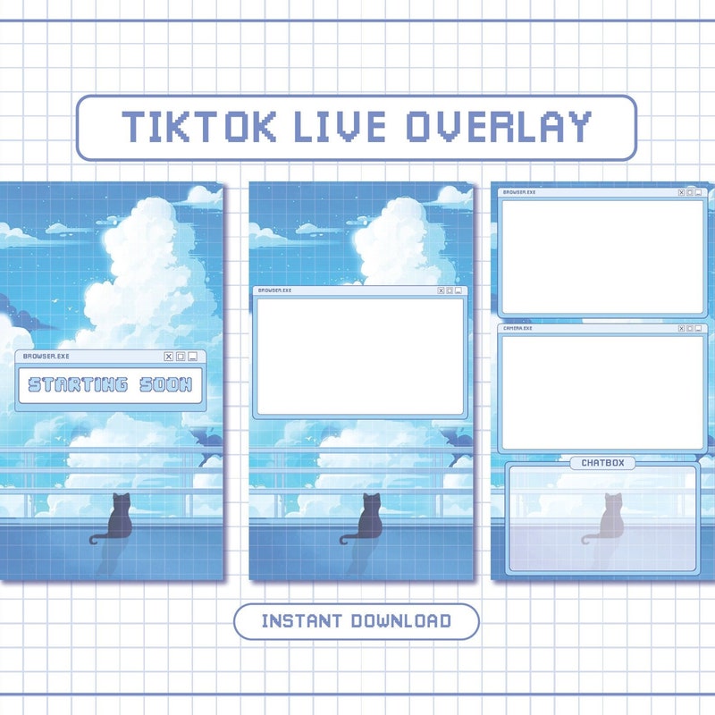 Tik Tok Live Studio Overlays - Etsy