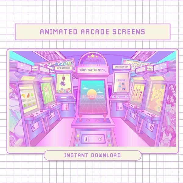 Twitch Arcade Scenes - Etsy
