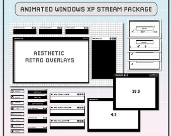 Aesthetic Kawaii Pink Windows Animated Stream Overlay Win | Etsy