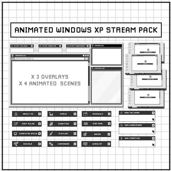 Windows Twitch Overlay - Etsy