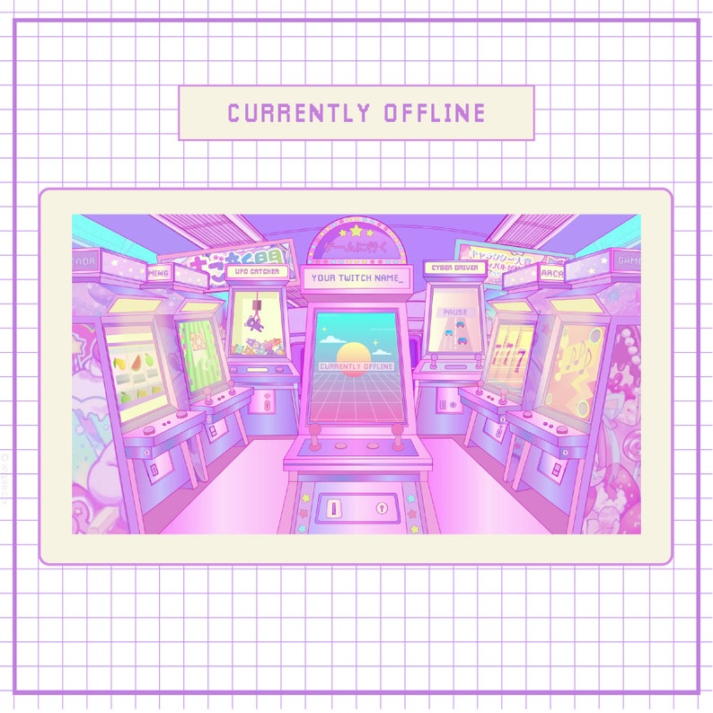 X4 Arcade Screens / Animated Kawaii Console / Aesthetic Retro - Etsy