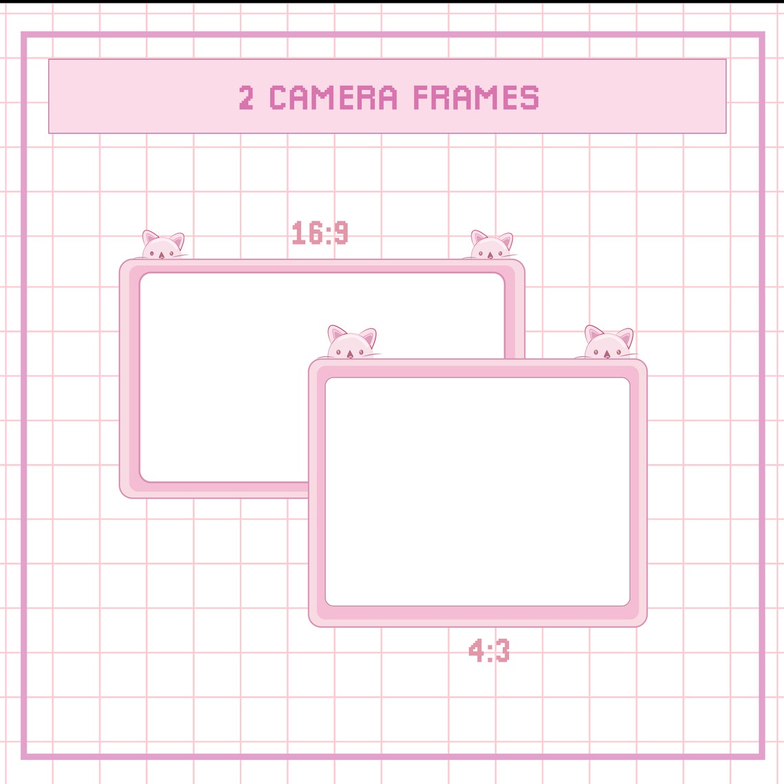Animated Game Console Stream Overlay Twitch Pink Console | Etsy