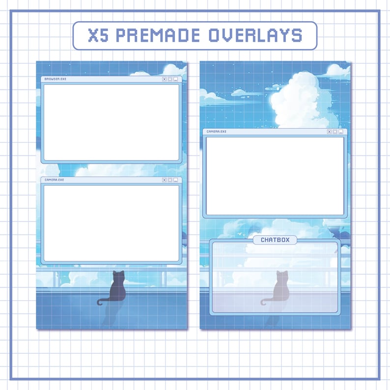 Animated Tiktok Live Overlays , Cute Tiktok Stream , Lo-fi Stream ...