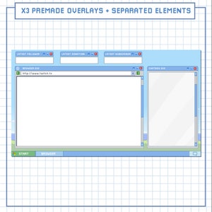 Animated Windows XP Stream Overlay , Retro Aesthetic Stream Overlay ...