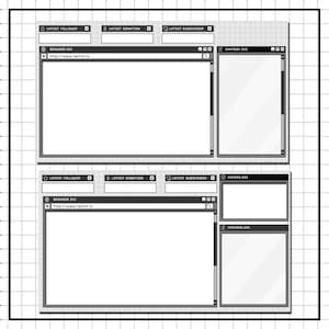 Animated Black and White Windows 95 , Retro Aesthetic Stream Overlay ...