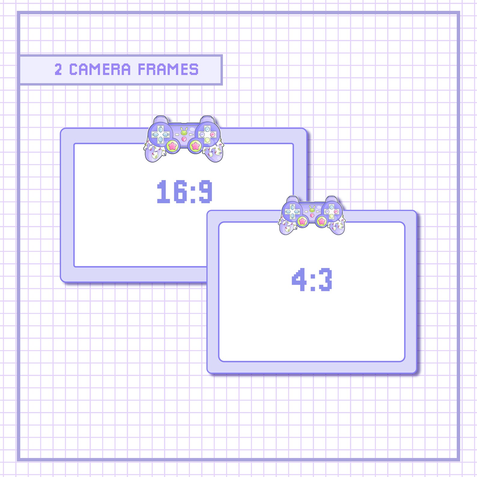 Aesthetic Gameboy Console Browser, Animated Pastel Baby Blue Stream ...