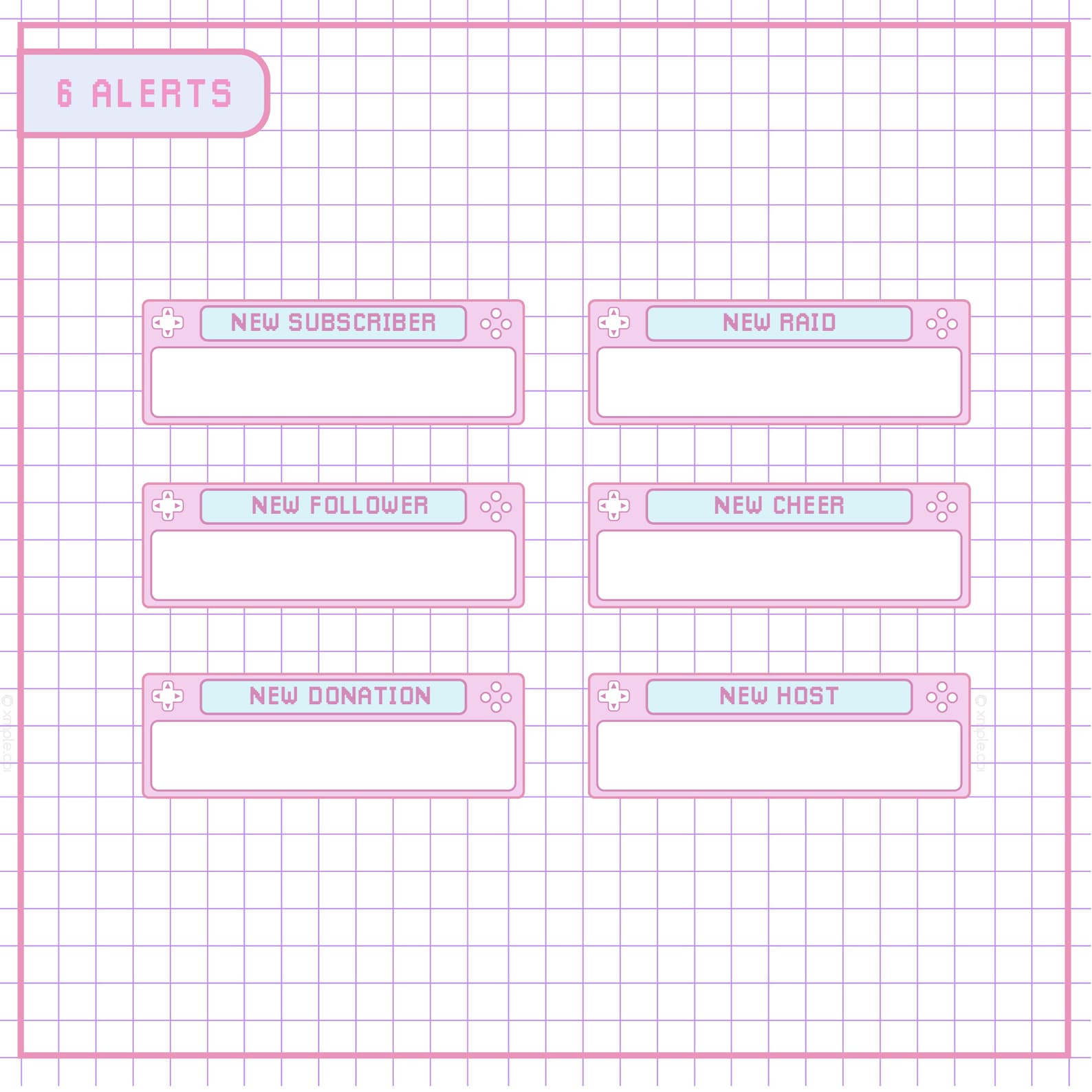 Gameboy Advance Stream Package / Kawaii Pastel Console Overlay - Etsy