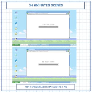 Animated Windows XP Stream Overlay , Retro Aesthetic Stream Overlay ...