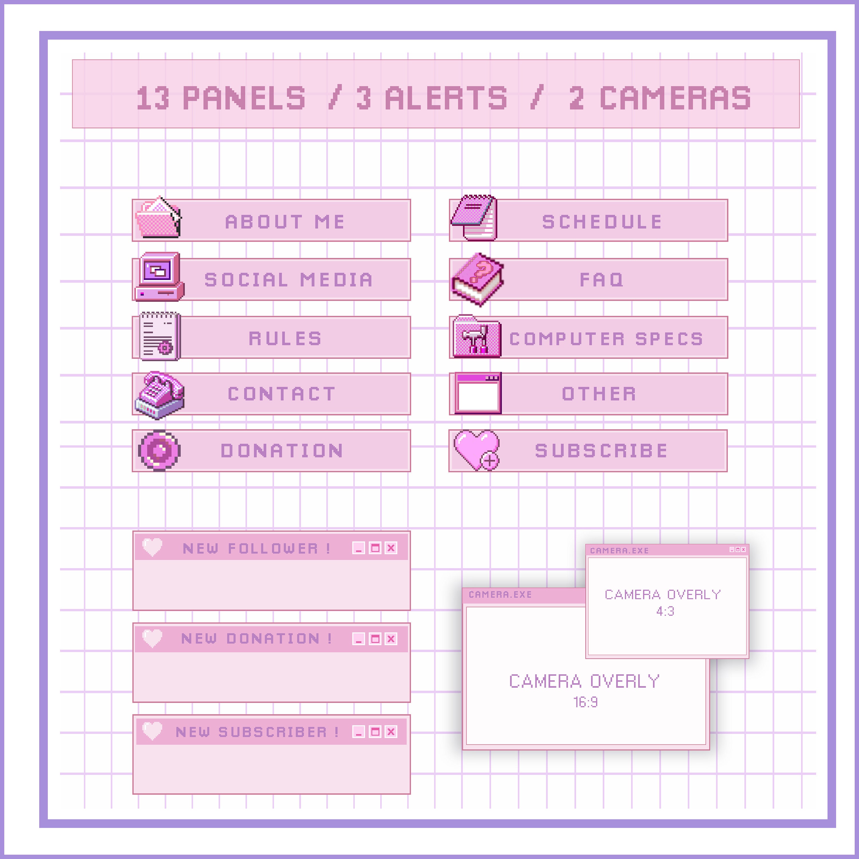 Aesthetic Windows 95 Animated Stream Overlay Win 95 Twitch - Etsy