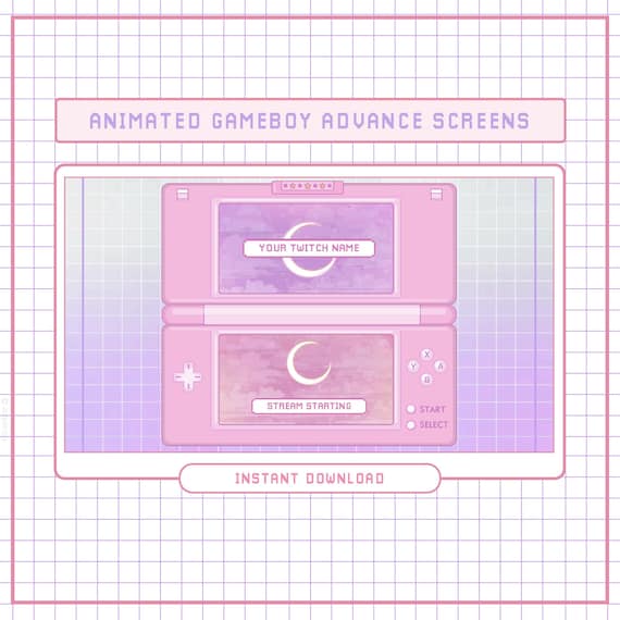 X4 Animated Gameboy Screens / Kawaii Console / Aesthetic Retro - Etsy