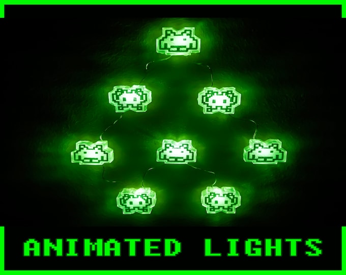 Space Invaders Lights, Atari Video Games Wall Decor, Arcade 8bits ...