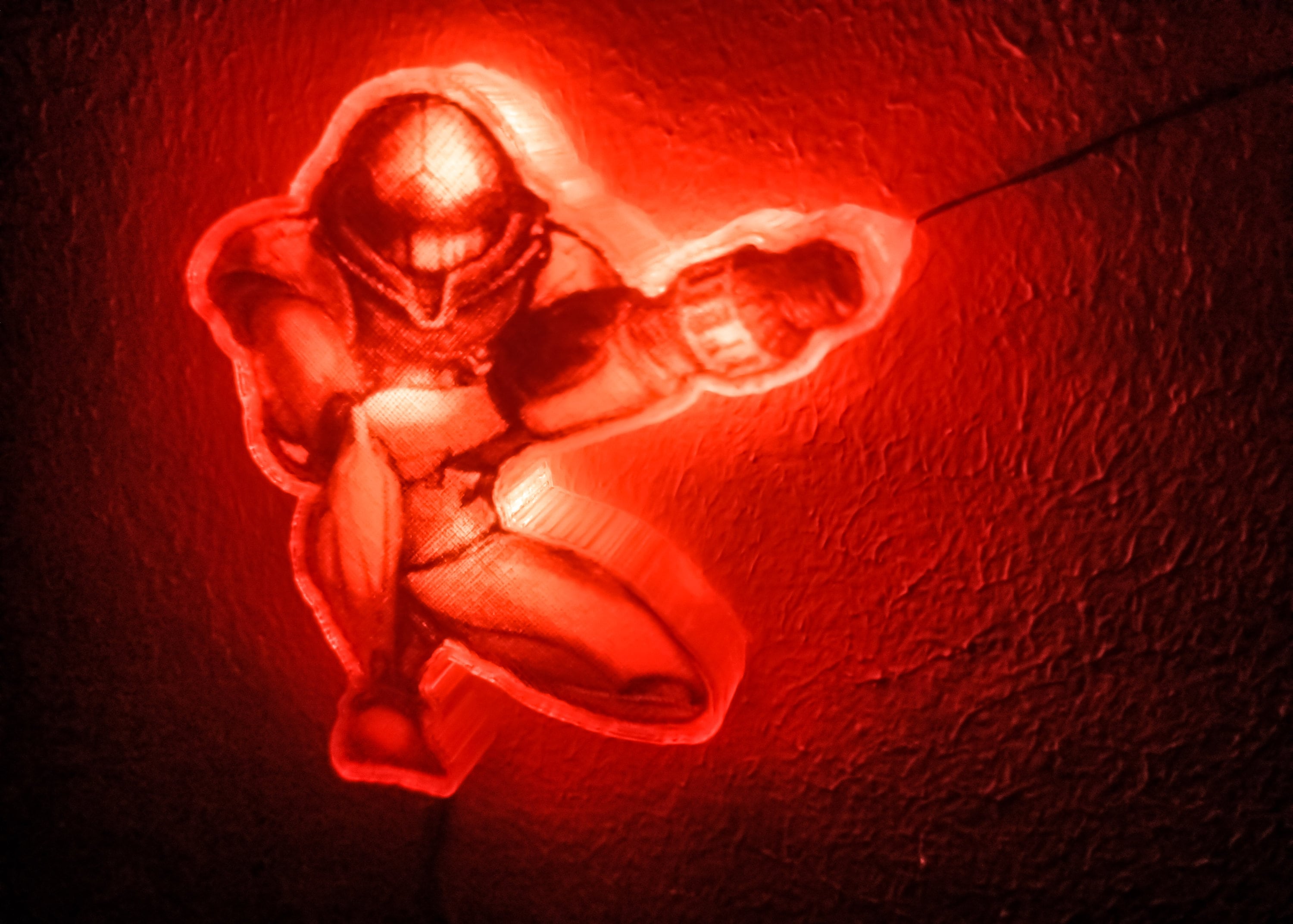 Metroid Animated Lights, Retro Video Games Inspired, Decor Wall Garland ...