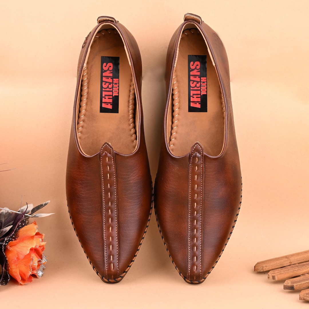 Punjabi Style Ethnic Shoes for Mens, Traditional Shoes, Men Occasions ...