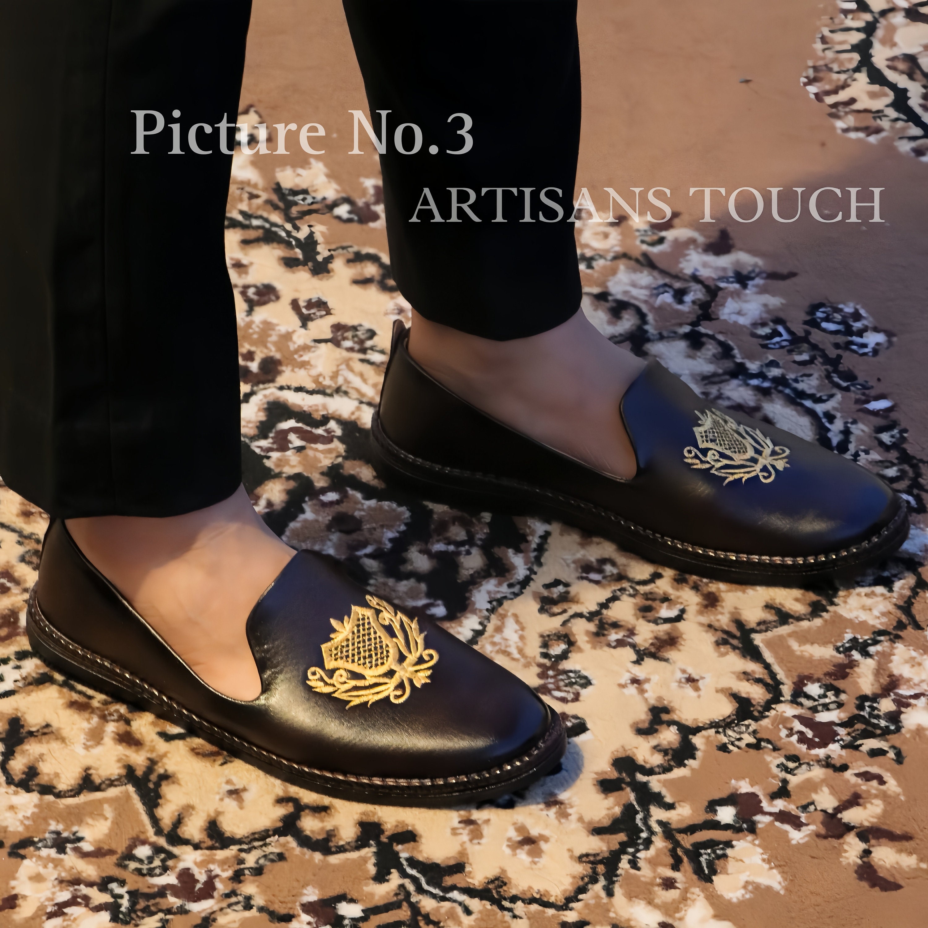Mens Brown Turkish Cut Loafers: Handmade Slip-on Wedding Shoes - Etsy
