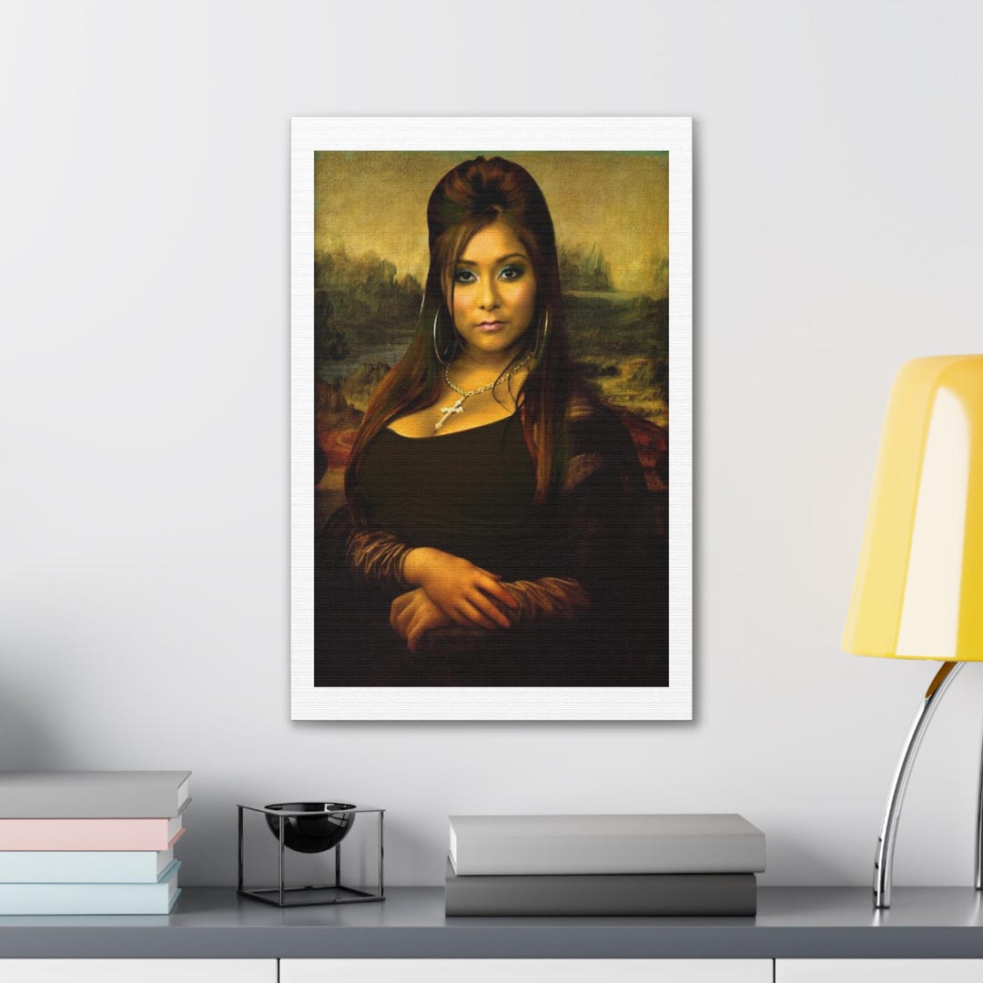 Snookie Mona Lisa Canvas Print, Jersey Shore Art - Etsy