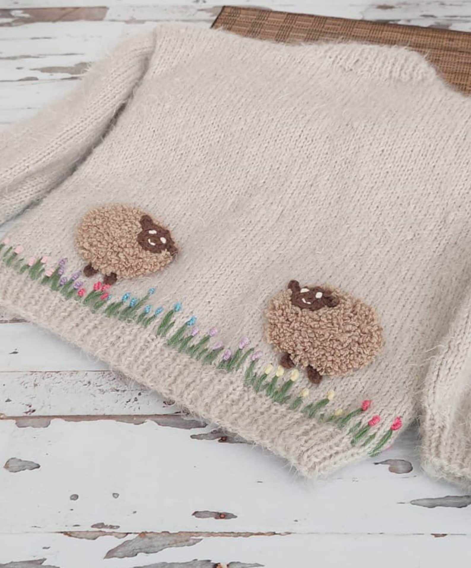 Sheep Cardigan, Sheep Cardigan Crochet Pattern, Handmade Cardigan ...