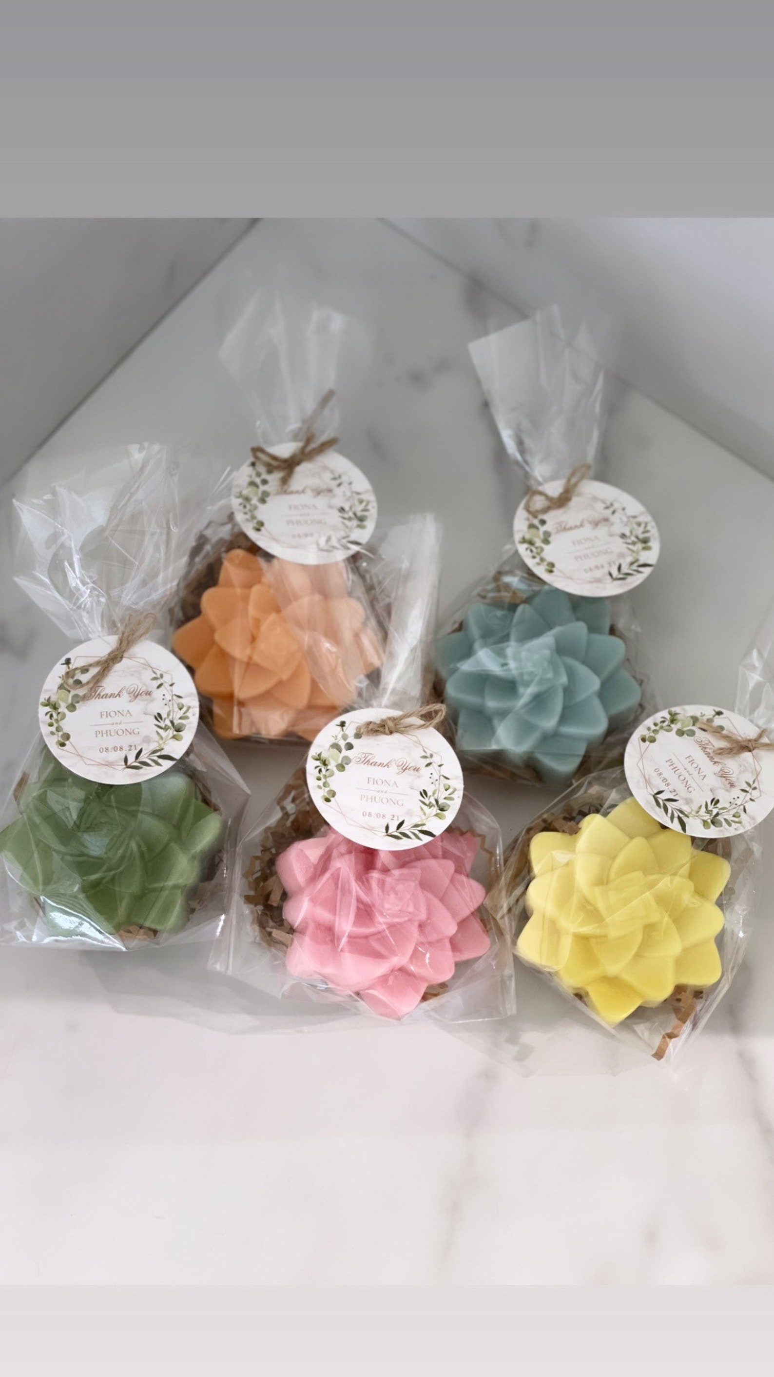 Succulent Soaps | Wedding Favors | Bridal Shower | Handcrafted Soap ...