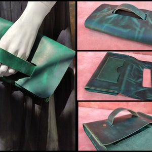 Leather Clutch PDF Pattern, Tutorial Video, PDF PATTERN - Etsy