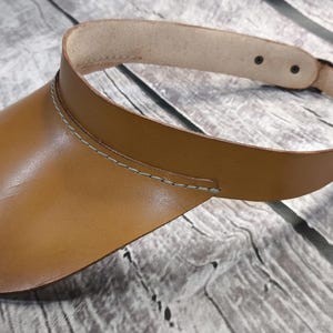PDF Pattern Handmade Adjustable Leather Visor. PDF Hand Sewn Visor. PDF ...
