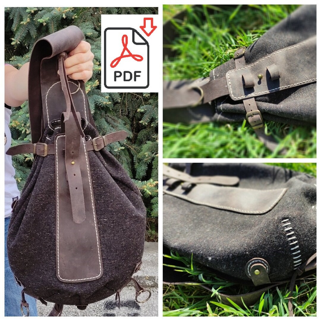 Pattern Leather Sling Bag, DIY Leather Pattern PDF Tutorial With Video ...
