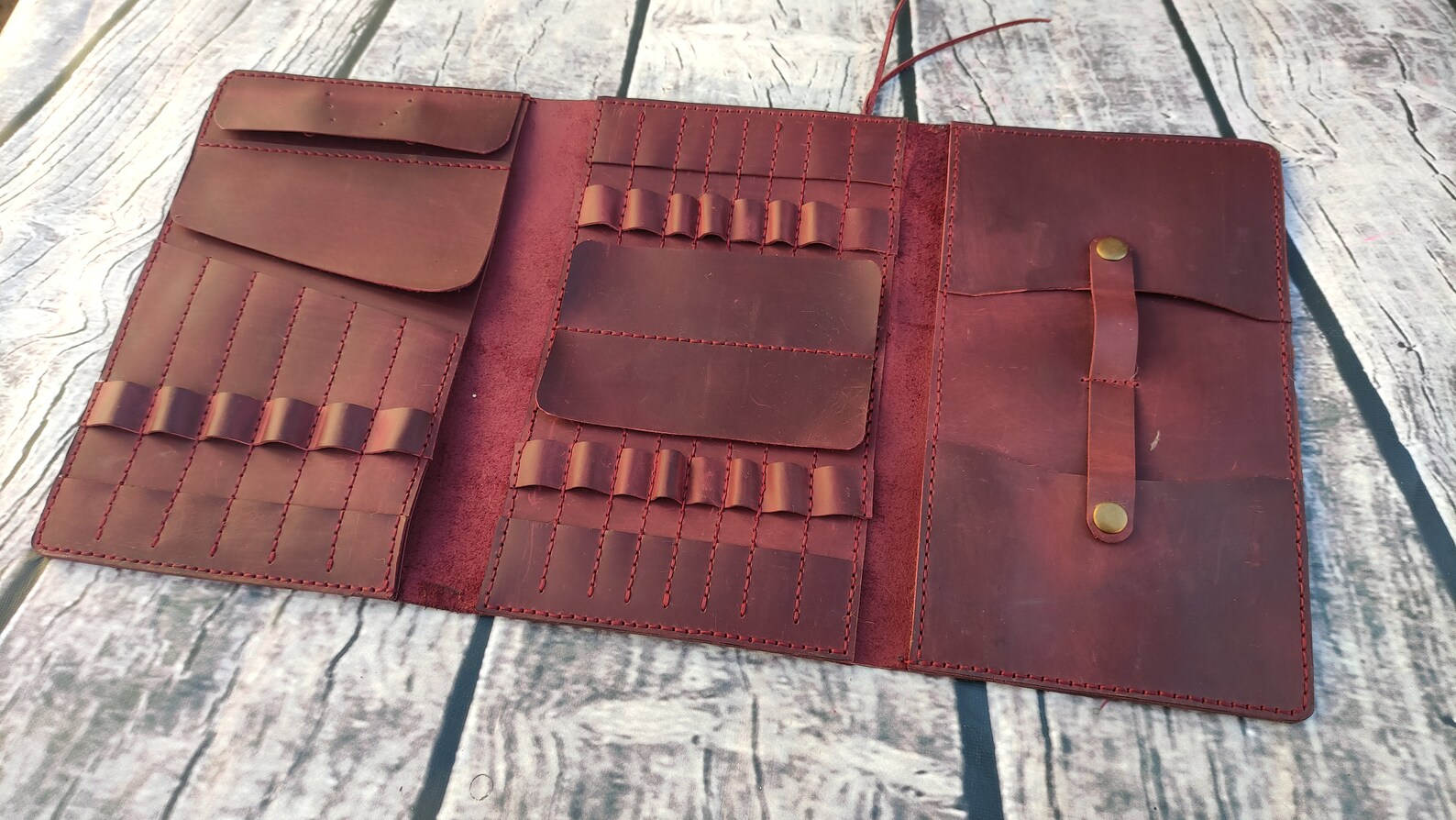 PDF Pattern Leather Needle Case and VIDEO Tutorial, Needles Case ...
