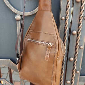 Pattern Leather Sling Bag, DIY Leather Pattern PDF Tutorial With Video ...